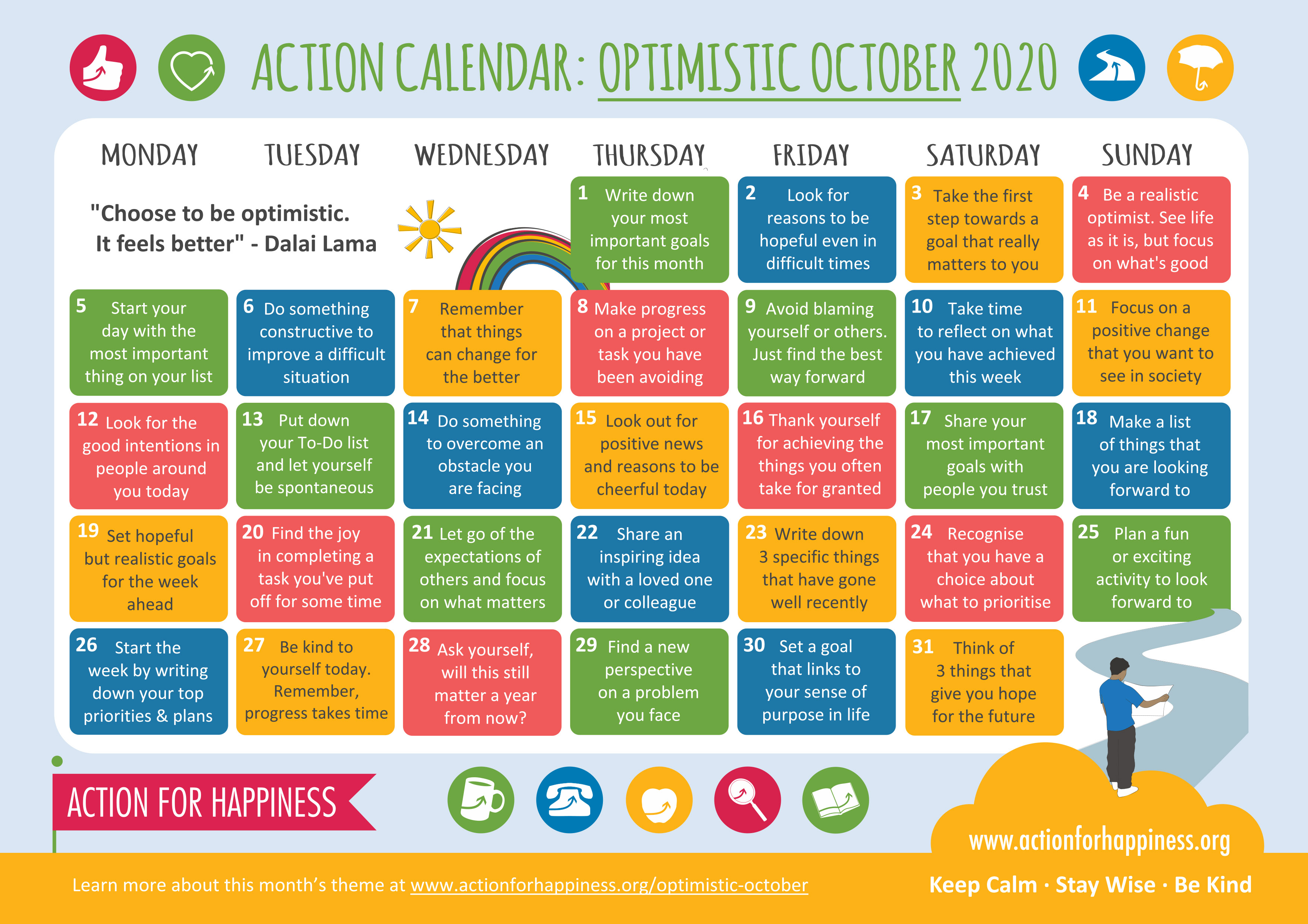 Action calendar - optimistic October 2020 | Human Resources ...