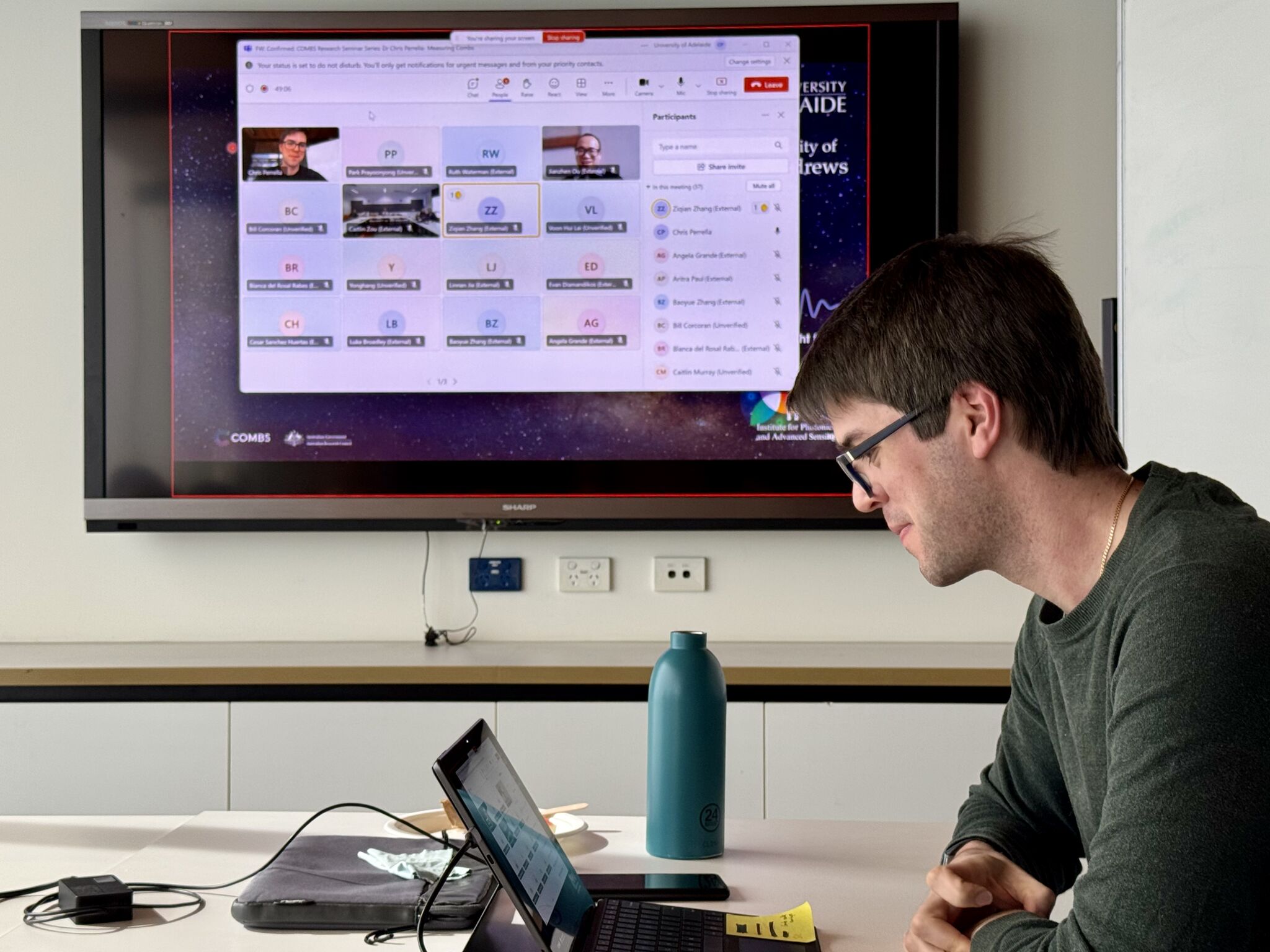 COMBS Research Seminar Series | Institute for Photonics and Advanced Sensing | University of ...